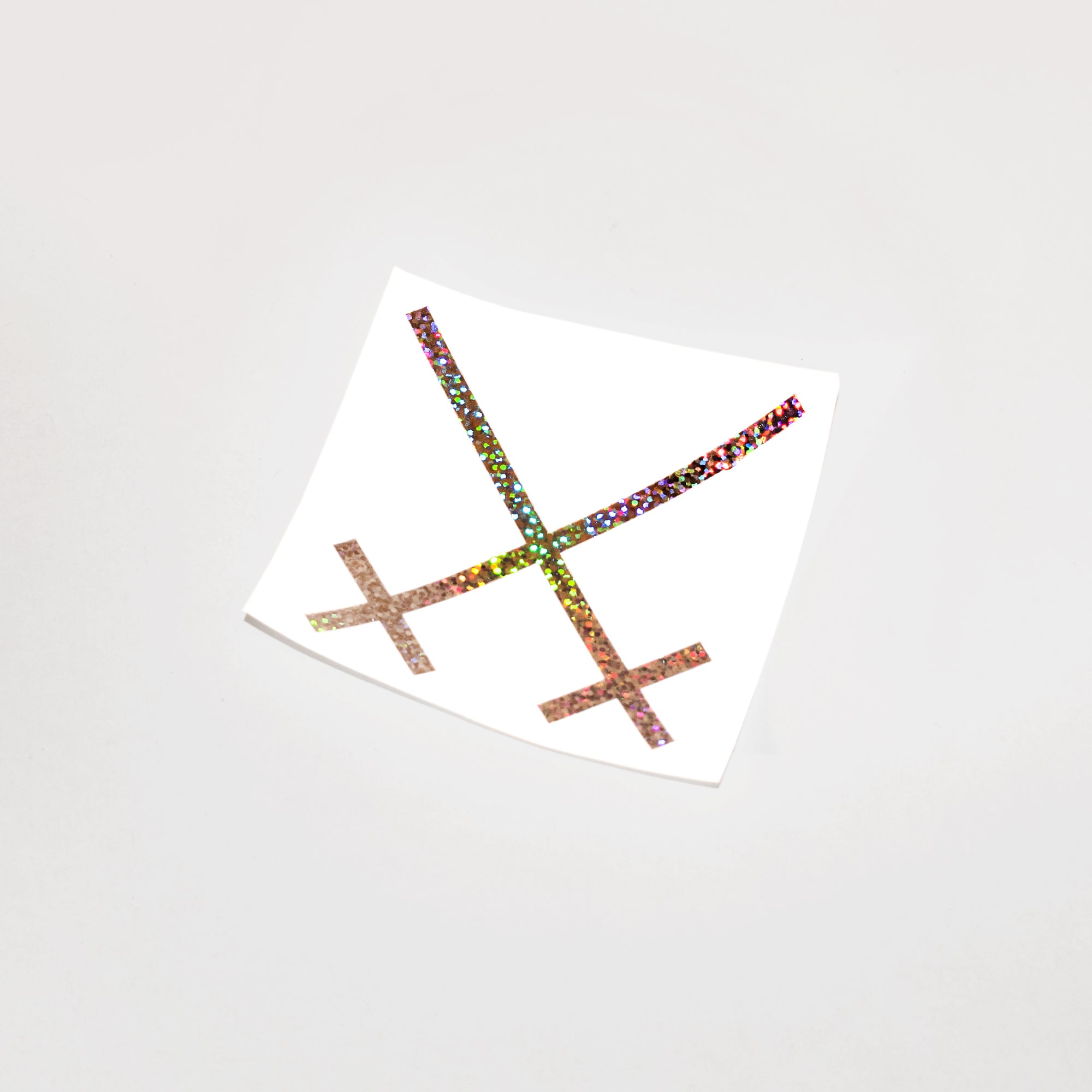 Xiu Xiu - Xiu Xiu Die-Cut Logo Sticker (Holographic Sparkle Foil ...