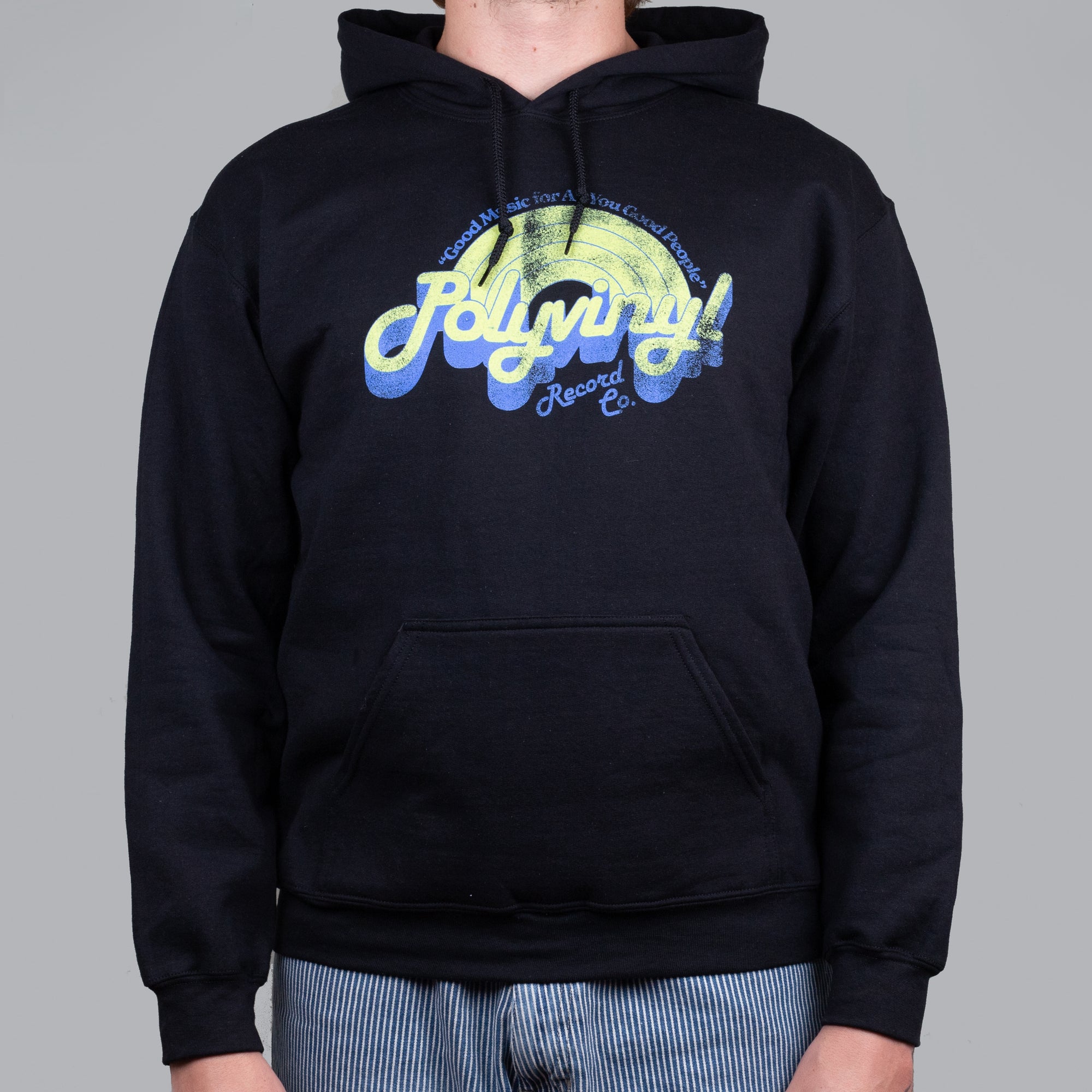 Polyvinyl - Retro Rainbow Pullover Hooded Sweatshirt | Polyvinyl Record Co.